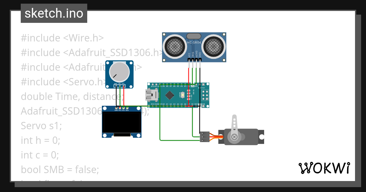 UI_Ultra_Servo - Wokwi ESP32, STM32, Arduino Simulator