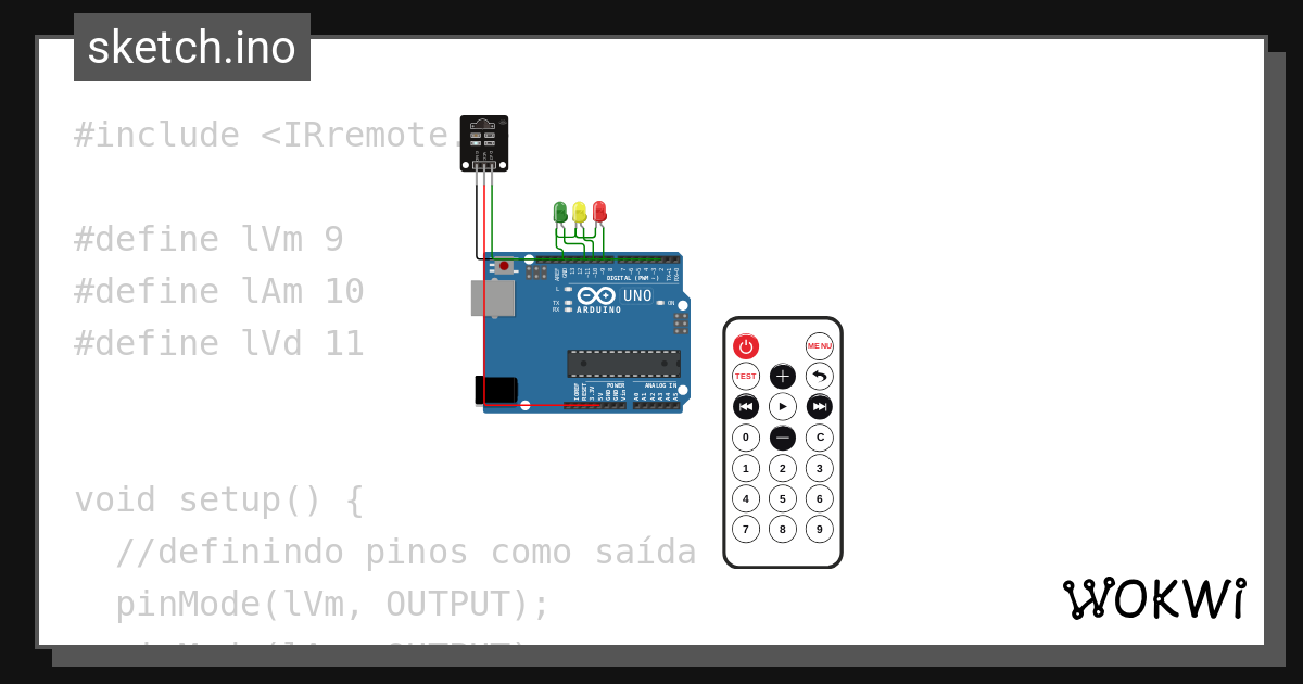 Sinalcarro Infra Wokwi Esp32 Stm32 Arduino Simulator