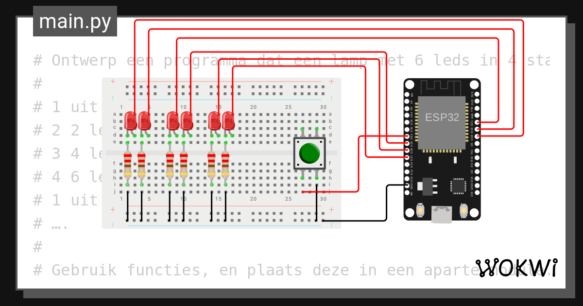6leds Wokwi Esp32 Stm32 Arduino Simulator 8774