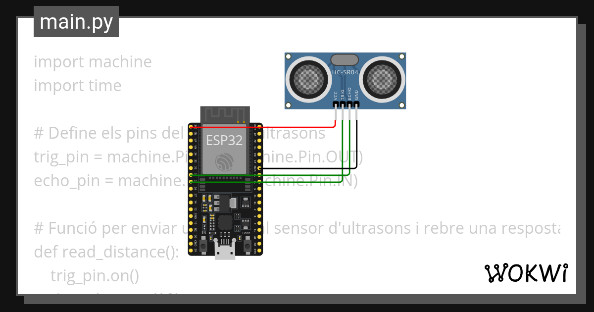 Ultrasonido-1b - Wokwi ESP32, STM32, Arduino Simulator