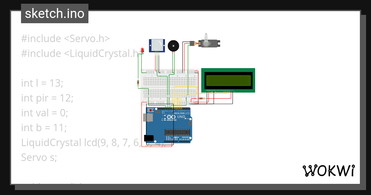 Valent Lcd And Pir Wokwi Esp32 Stm32 Arduino Simulator 0634