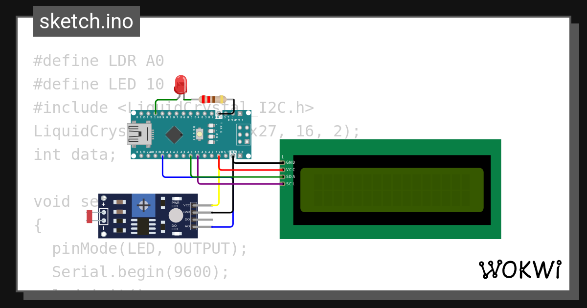 Ldr Wokwi Esp32 Stm32 Arduino Simulator 7326