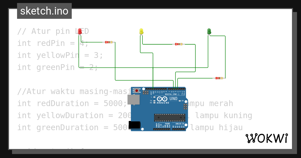Helmi Trafficlight Wokwi Esp32 Stm32 Arduino Simulator
