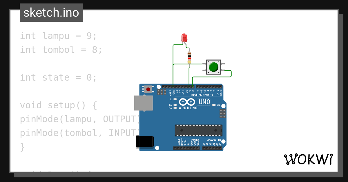 Tombol Wokwi Esp32 Stm32 Arduino Simulator 4009