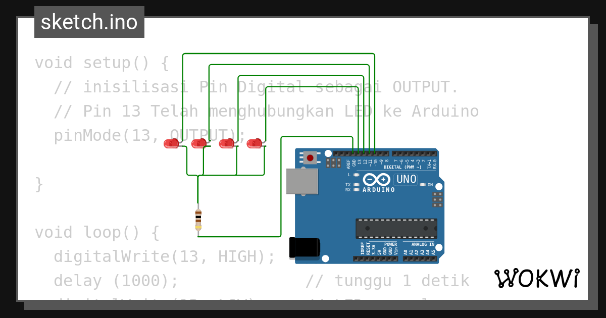 09 Latihan 1 Wokwi Esp32 Stm32 Arduino Simulator 4901