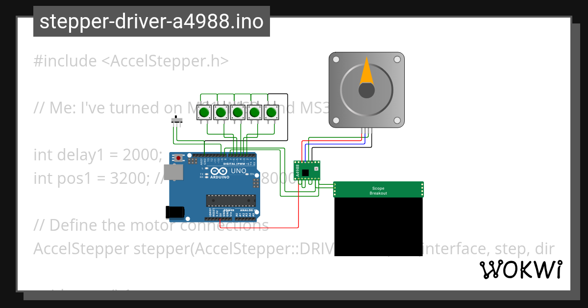 Rough3 Stepper Wokwi Esp32 Stm32 Arduino Simulator