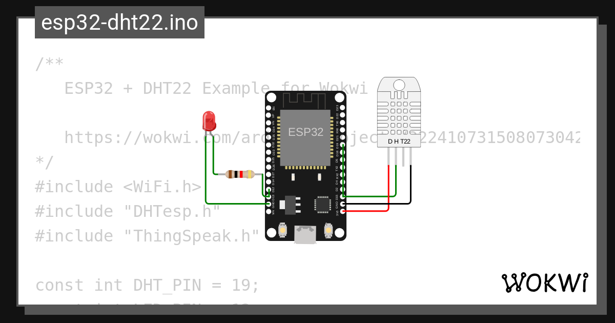 Esp32 Dht22 Thingspeak Copy Wokwi Esp32 Stm32 Arduino Simulator 6256