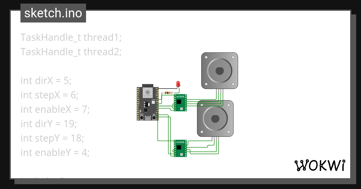 MOTORES - Wokwi ESP32, STM32, Arduino Simulator