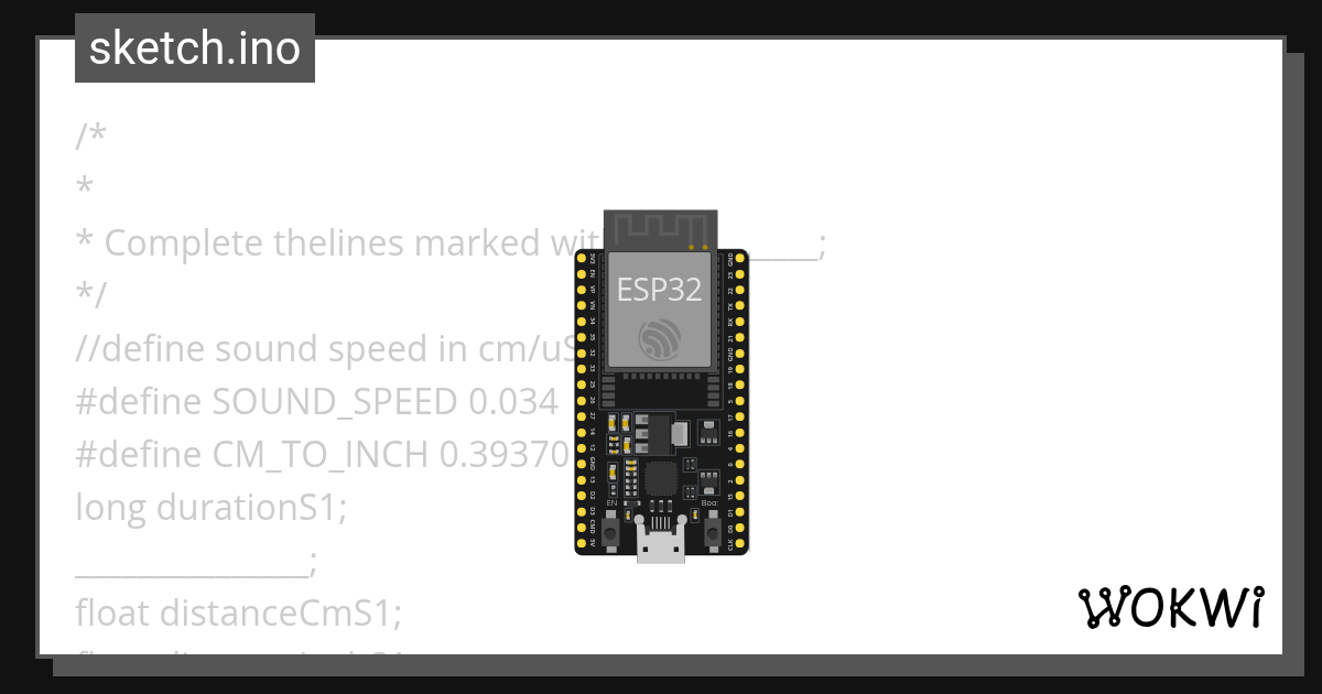 SMARTBIN - Wokwi ESP32, STM32, Arduino Simulator