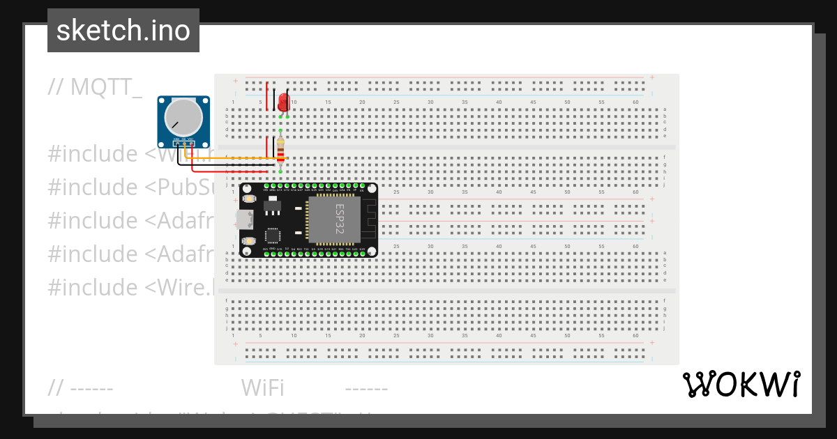 mqtt send - Wokwi ESP32, STM32, Arduino Simulator