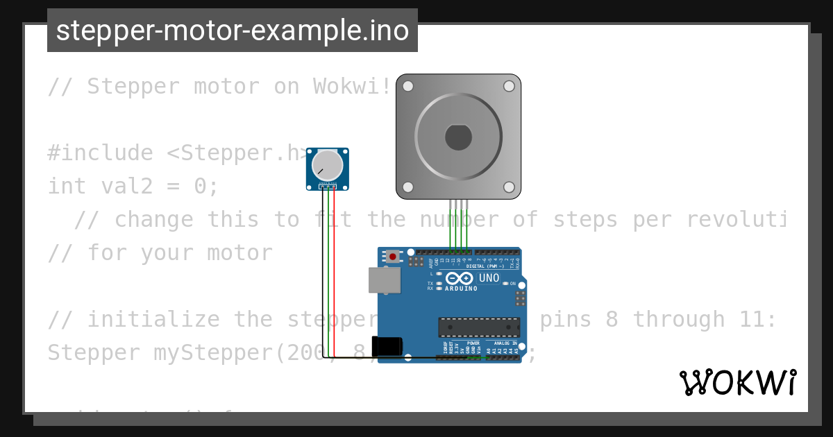Stepper Motor O Copy Wokwi Esp32 Stm32 Arduino Simulator