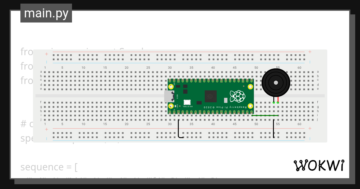 pi speaker song - Wokwi ESP32, STM32, Arduino Simulator
