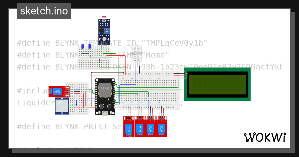 Smarthome Wokwi Esp32 Stm32 Arduino Simulator 6272