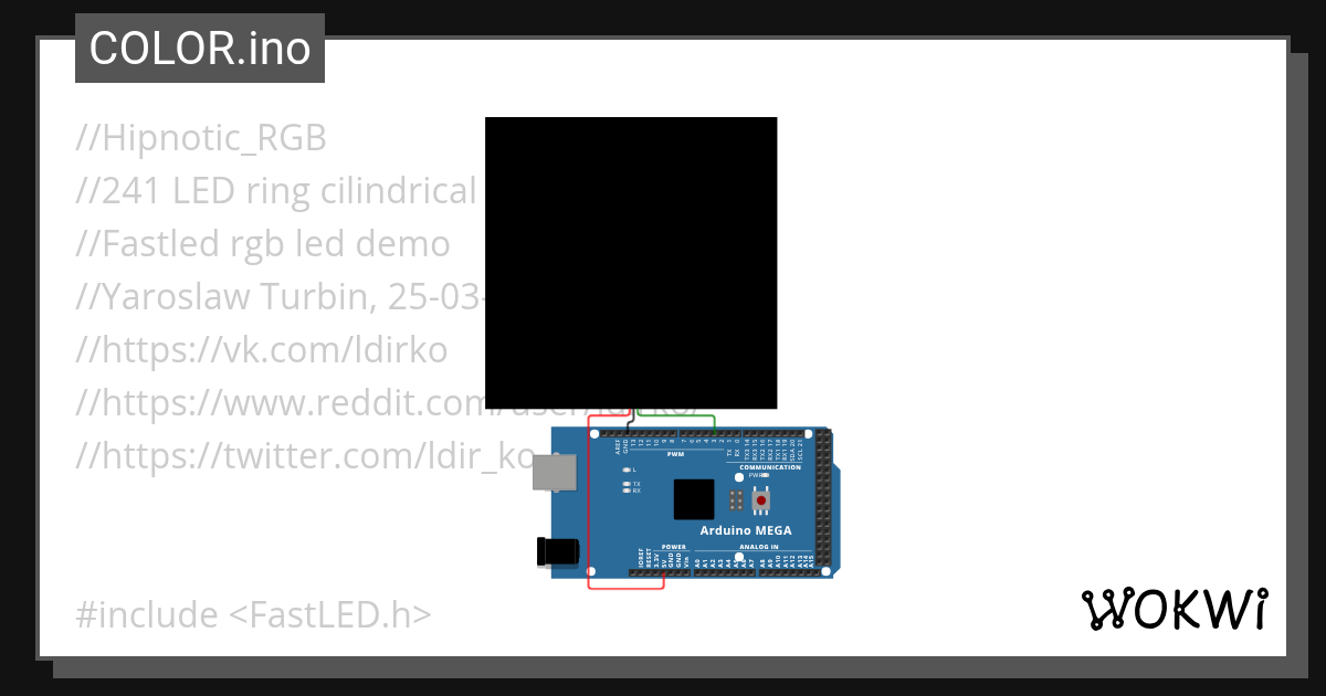 COLOR (R) - Wokwi ESP32, STM32, Arduino Simulator