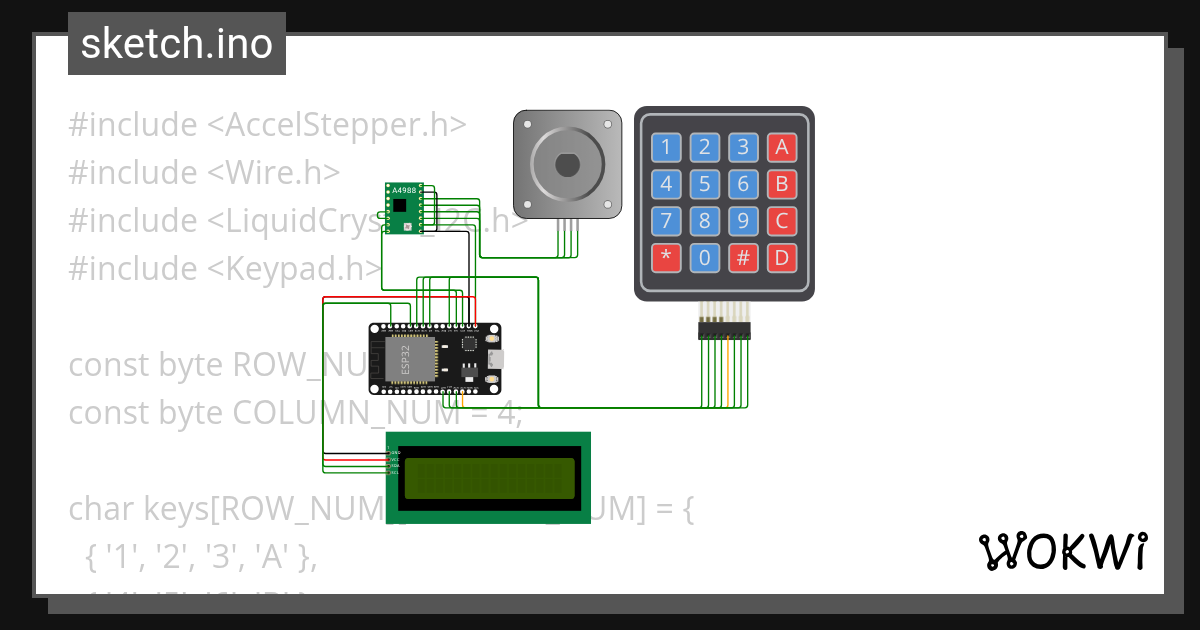 keypad - Wokwi ESP32, STM32, Arduino Simulator