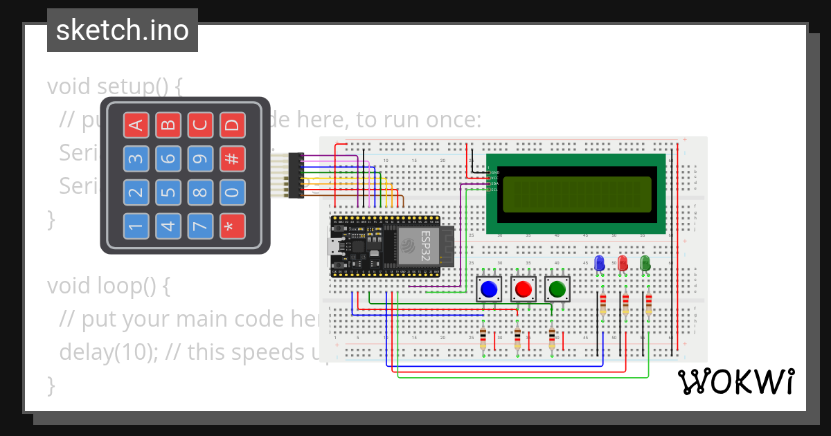 Practica #4 - Wokwi ESP32, STM32, Arduino Simulator