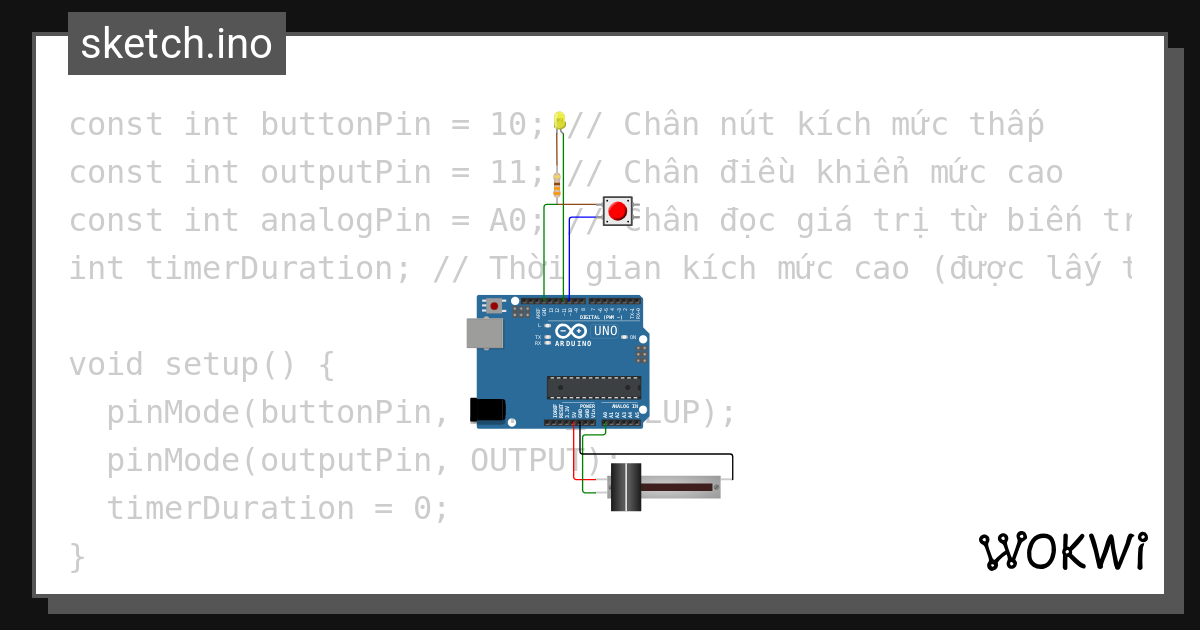 Biến Trở Pwm Led Wokwi Esp32 Stm32 Arduino Simulator 