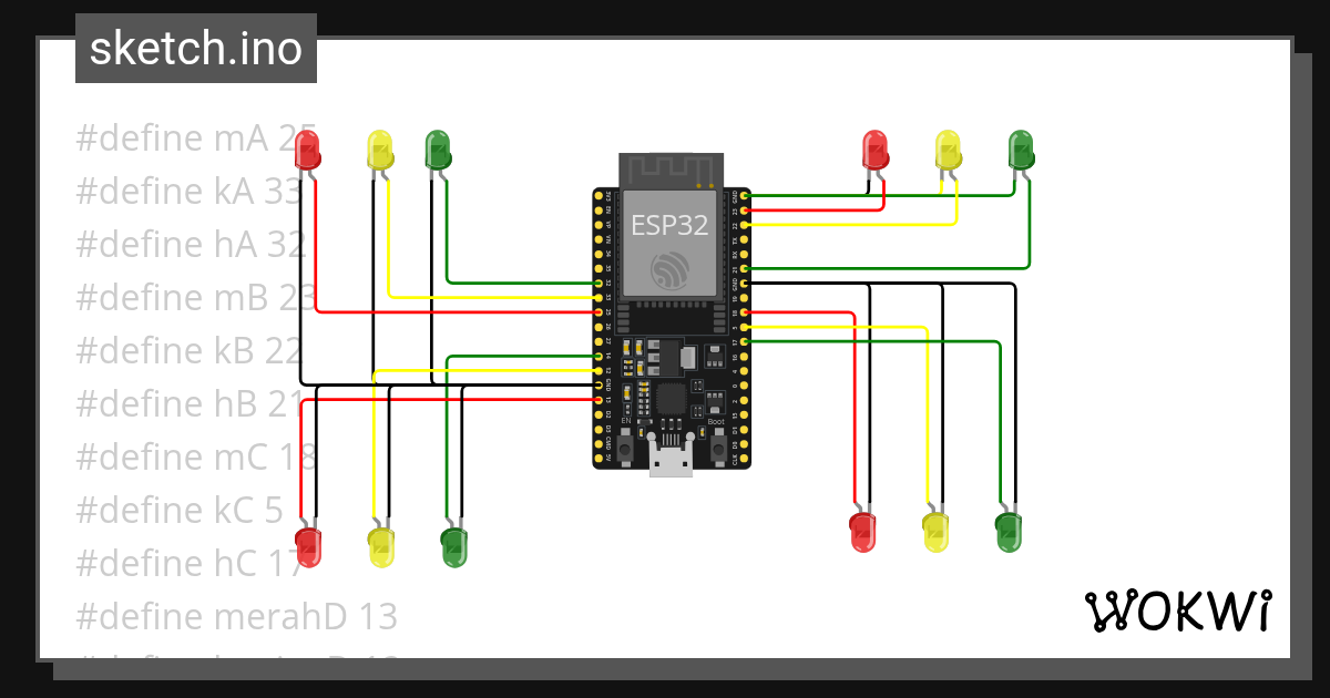Tugas 3 - Wokwi ESP32, STM32, Arduino Simulator