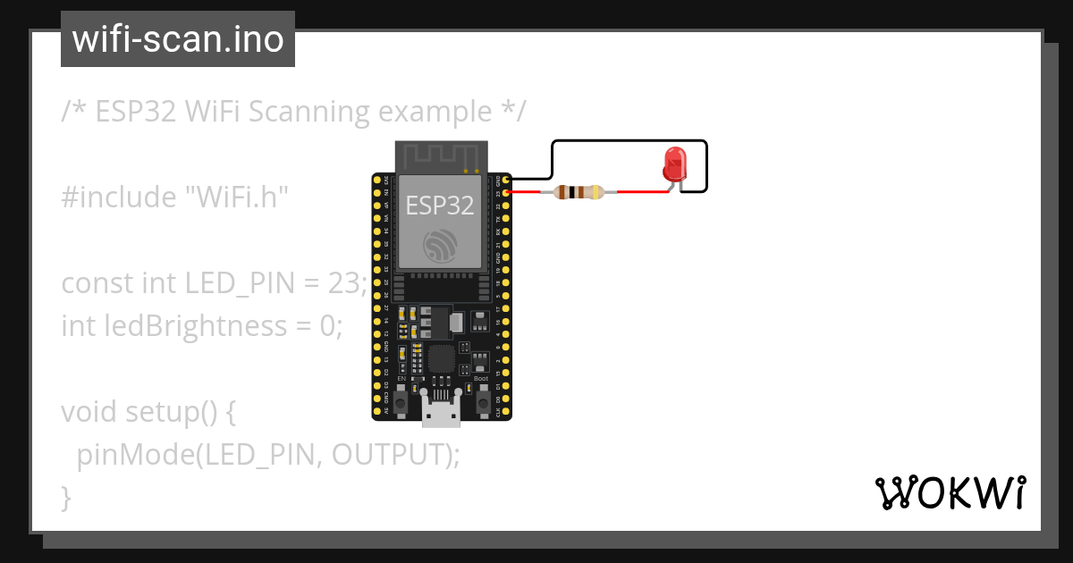 LED Dimmer - Wokwi ESP32, STM32, Arduino Simulator
