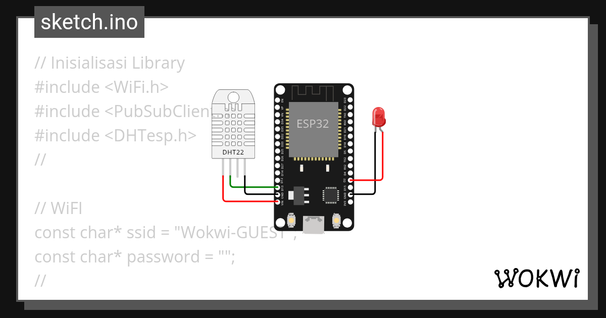 Percobaan 5 - Wokwi ESP32, STM32, Arduino Simulator