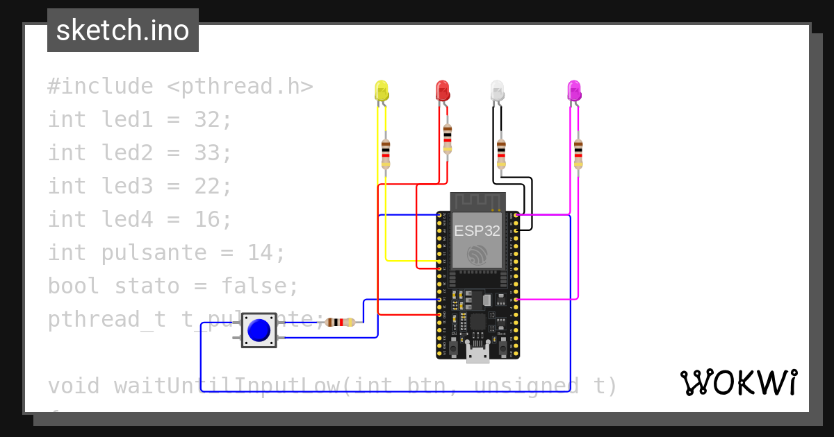 Effetto Supercar Wokwi Esp32 Stm32 Arduino Simulator