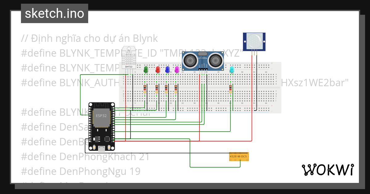 smarthome_demo - Wokwi ESP32, STM32, Arduino Simulator