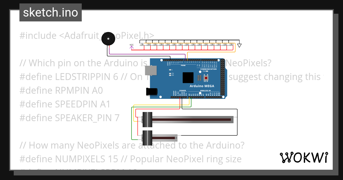 ShiftLight Display - Wokwi ESP32, STM32, Arduino Simulator