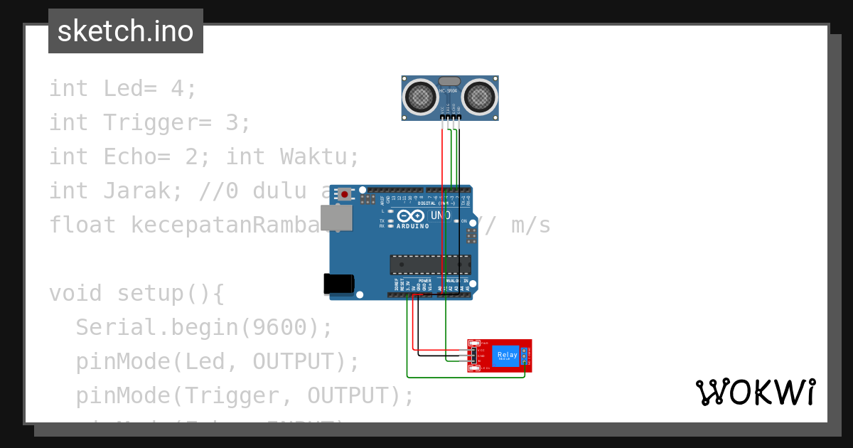 Jarak Hc04sr Wokwi Esp32 Stm32 Arduino Simulator