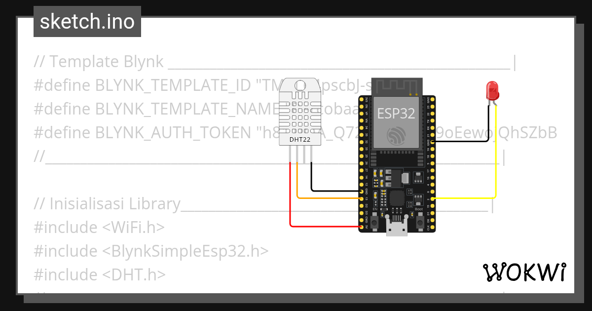 Percobaan IV - Wokwi ESP32, STM32, Arduino Simulator