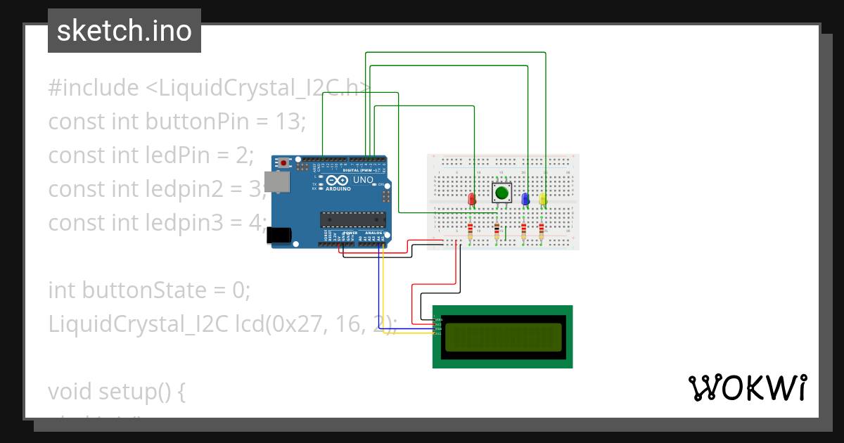 MUHAMMAD DEDI ALFAKIH/LCD/ARDUINO - Wokwi ESP32, STM32, Arduino Simulator