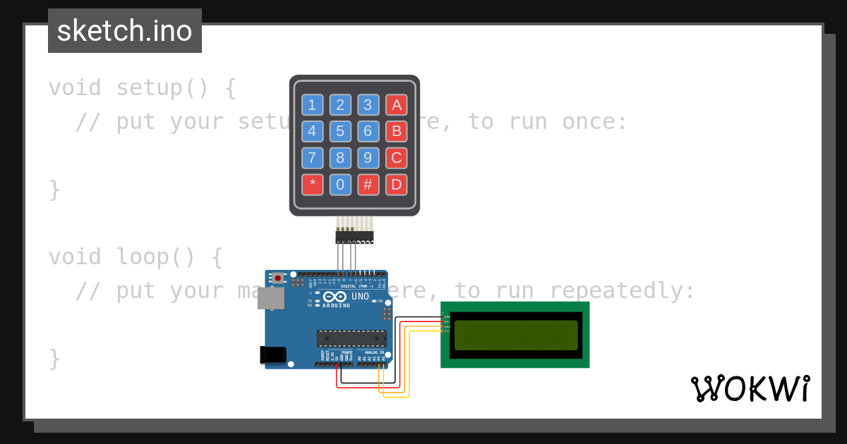 Keypadlcd16x2i2c Wokwi Esp32 Stm32 Arduino Simulator 3363