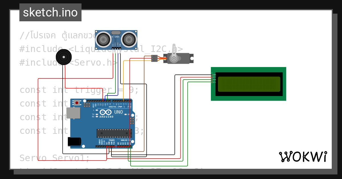 Test V2 Ultrasonic Buzzer Led Lcd Servo F1 Wokwi Esp32 Stm32 Arduino Simulator 7746