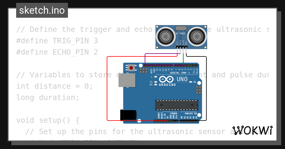 Ultrasonicsensor Wokwi Esp32 Stm32 Arduino Simulator 1524