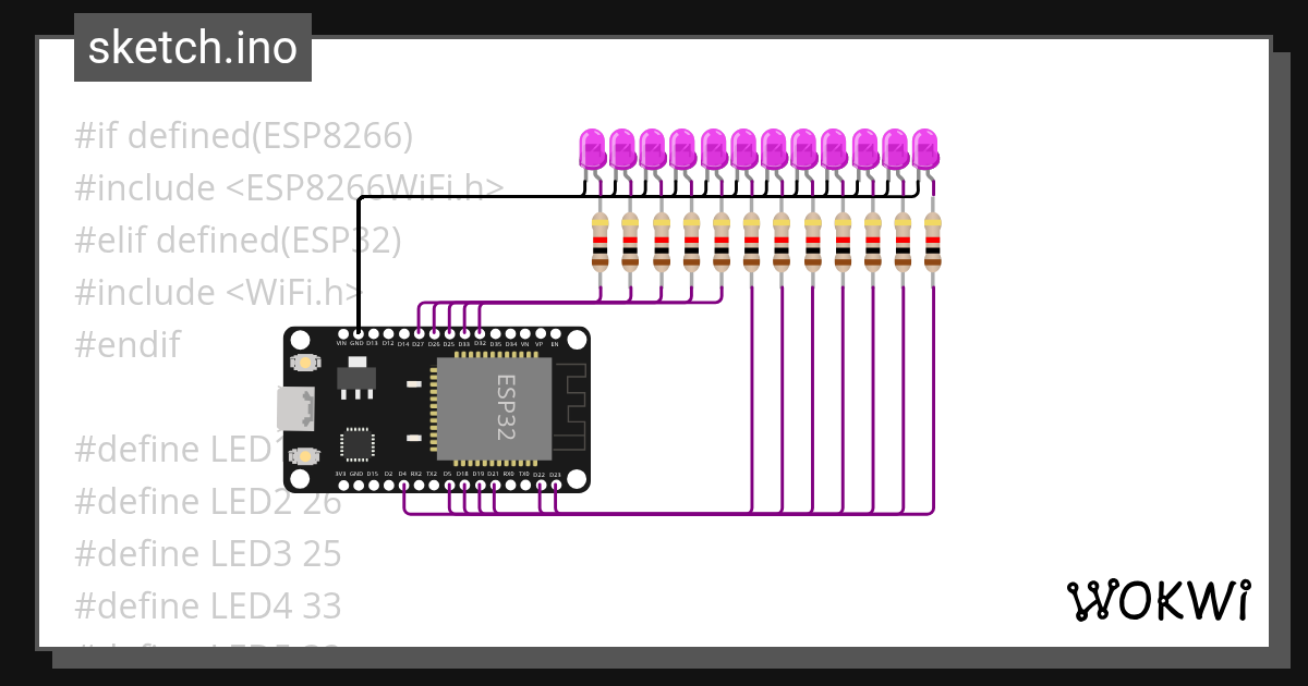 Challenge 1 ESP32 - Wokwi ESP32, STM32, Arduino Simulator