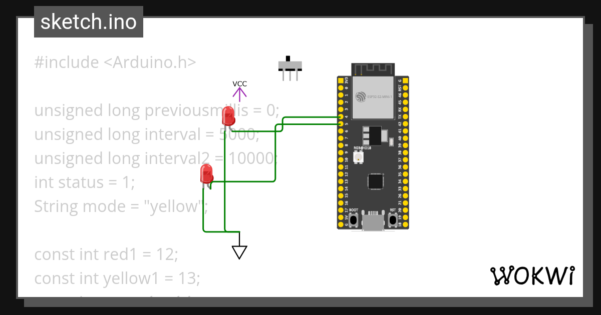 hemant patil blink led - Wokwi ESP32, STM32, Arduino Simulator