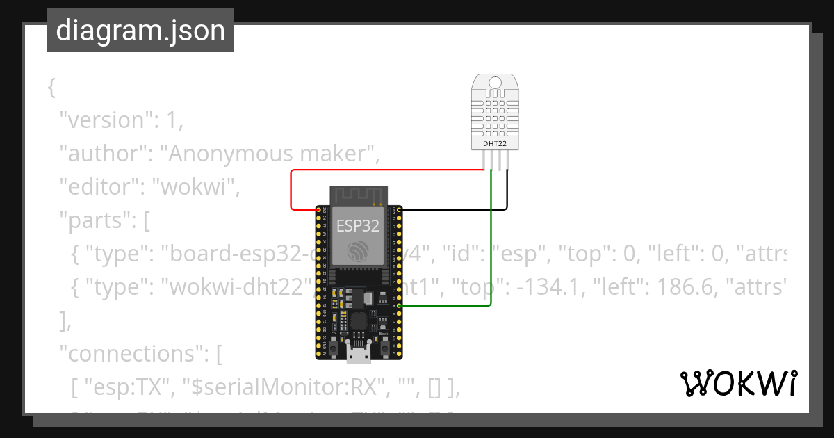 定时器读取温湿度 Wokwi Esp32 Stm32 Arduino Simulator