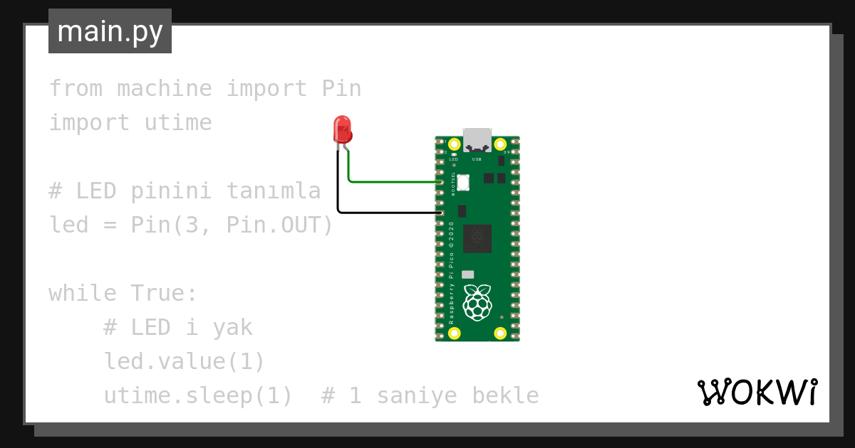 Led Yakma Wokwi Esp32 Stm32 Arduino Simulator