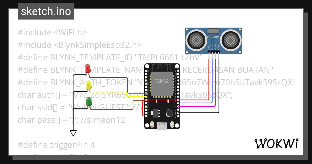 TUGAS A.I - Wokwi ESP32, STM32, Arduino Simulator