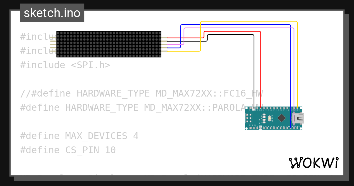 Arduino Matrix Wokwi Esp32 Stm32 Arduino Simulator 0694