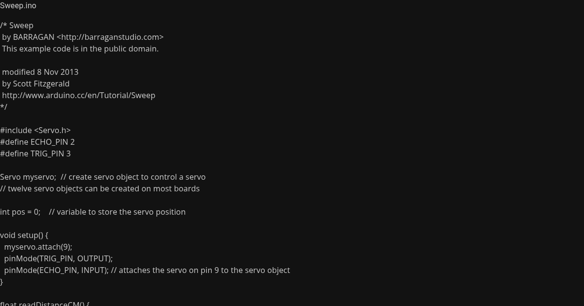 Sweep.ino Copy - Wokwi ESP32, STM32, Arduino Simulator