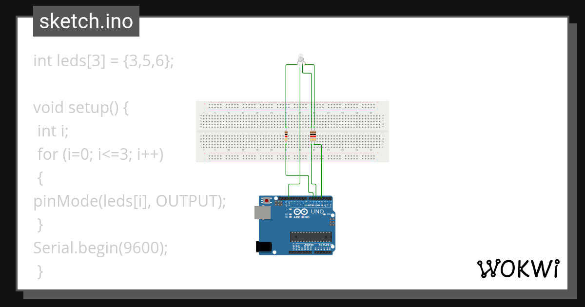 Led RGB - Wokwi ESP32, STM32, Arduino Simulator