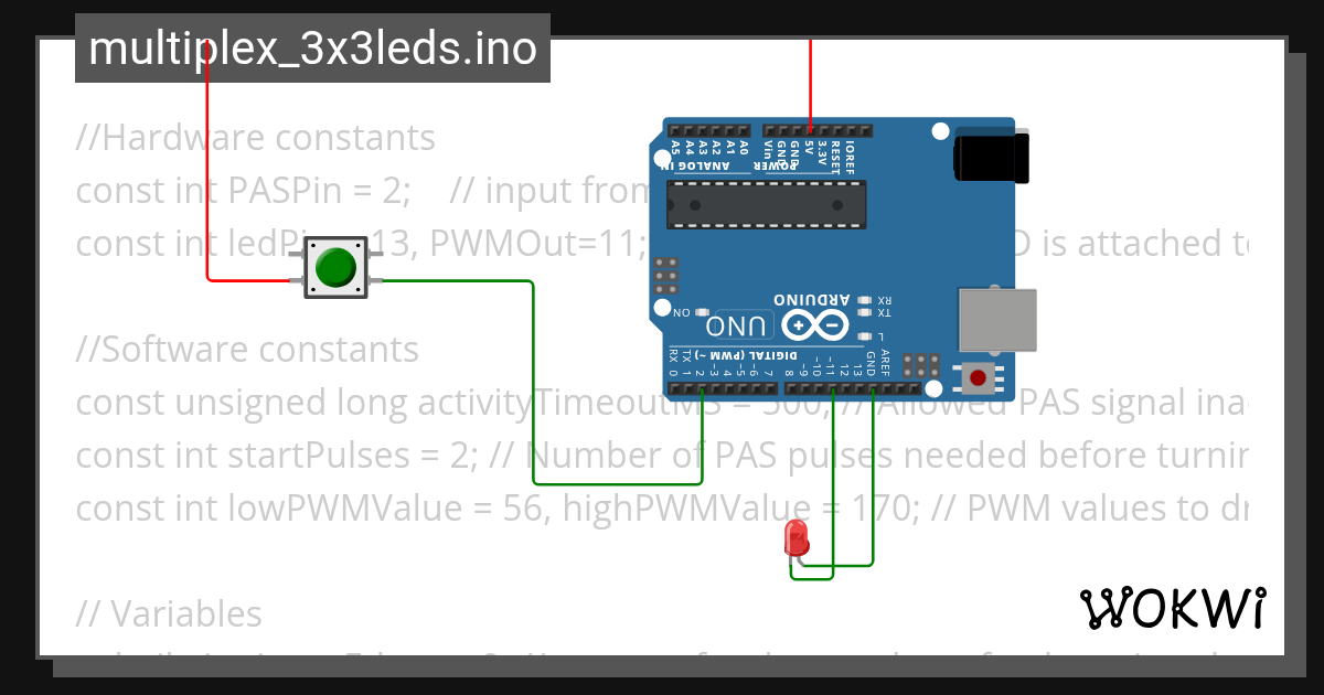 multiplex_3x3leds Copy - Wokwi ESP32, STM32, Arduino Simulator