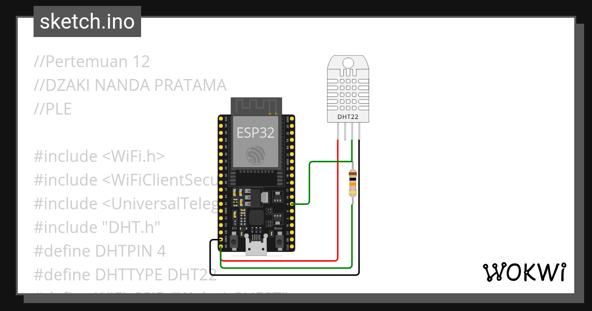 Pertemuan 12_005_Dzaki Nanda Pratama - Wokwi ESP32, STM32, Arduino Simulator