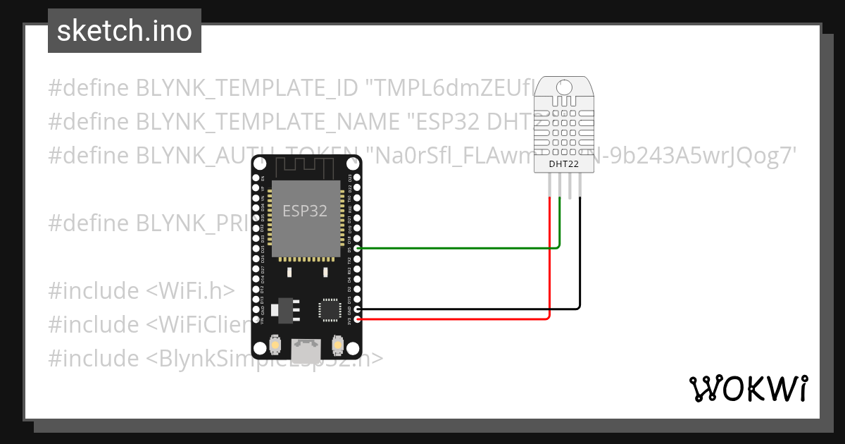 MONITORING SUHU - Wokwi ESP32, STM32, Arduino Simulator