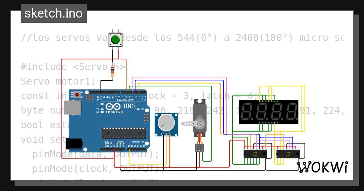 Servomotor Wokwi Esp32 Stm32 Arduino Simulator 9676