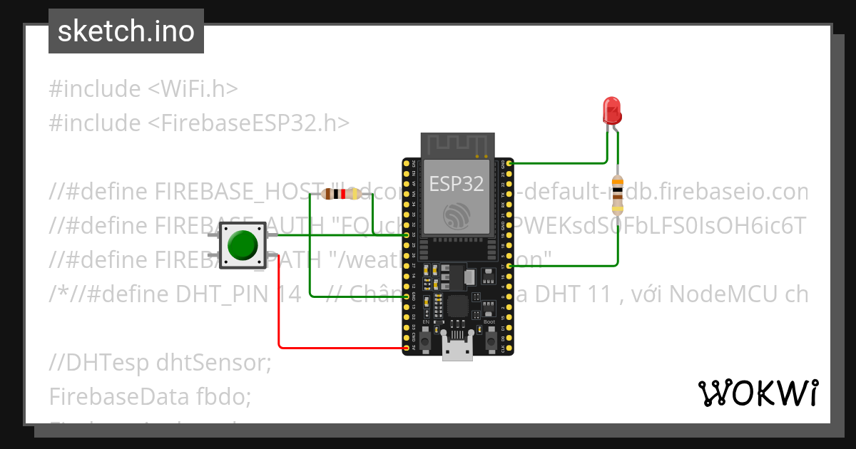Led_Firebase - Wokwi ESP32, STM32, Arduino Simulator