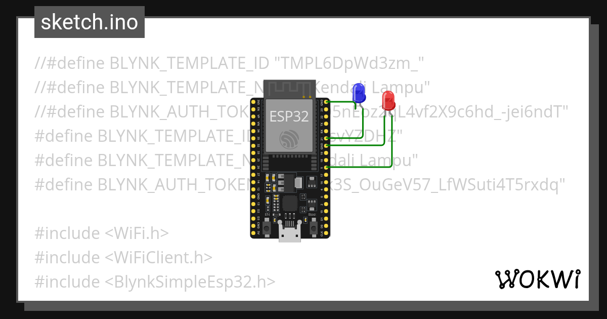 Kontrol Lampu dengan Blynk Copy - Wokwi ESP32, STM32, Arduino Simulator