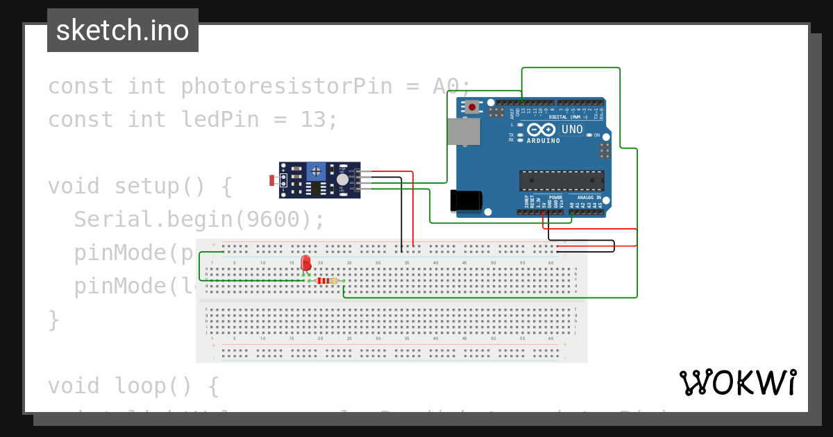 Fotoresistor Wokwi Esp32 Stm32 Arduino Simulator 4899