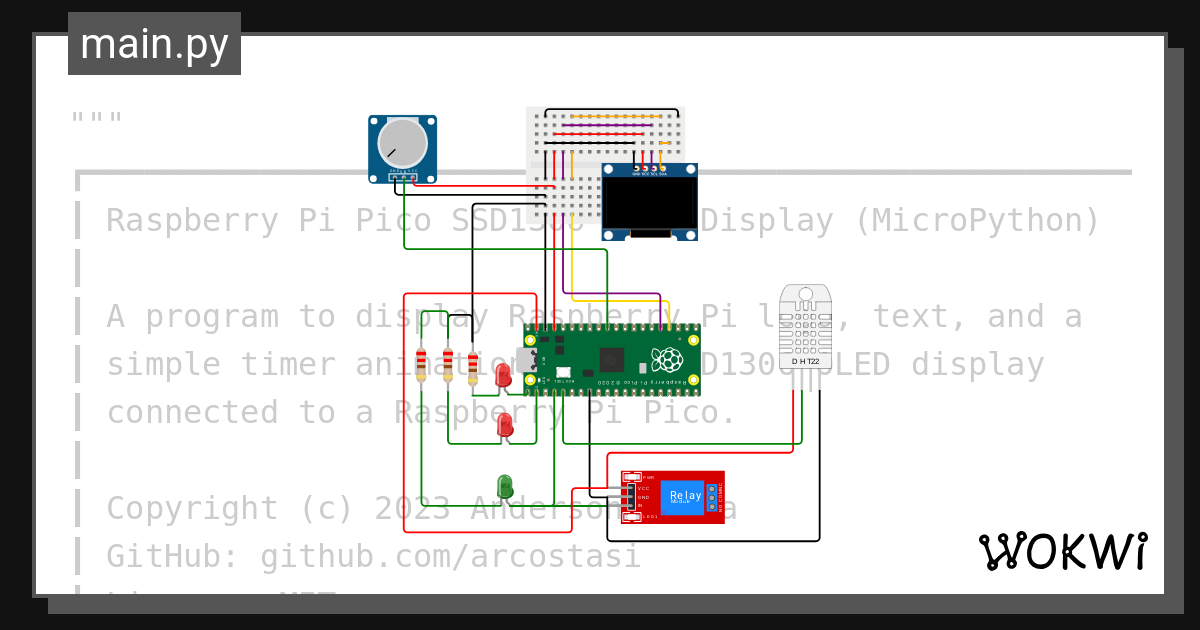 Pico With Ssd1306 Und Adc Wokwi Esp32 Stm32 Arduino Simulator 7992