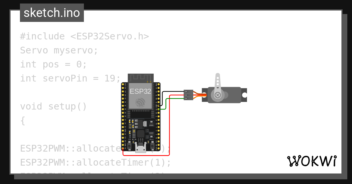 Esp32 Servo Wokwi Esp32 Stm32 Arduino Simulator